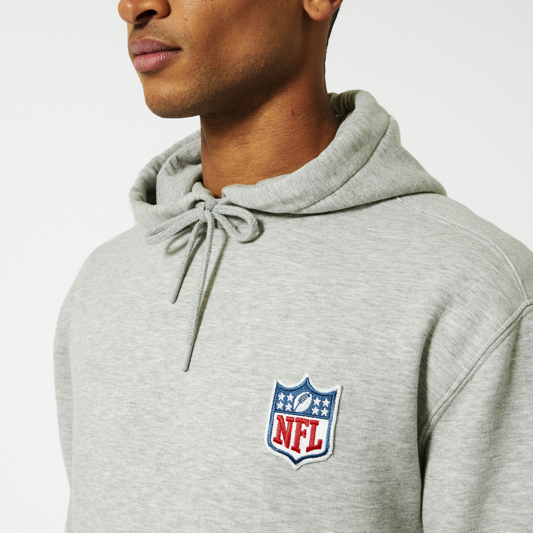 Hommes NFL Sweat a capuche à logo Gris Acheter en Ligne