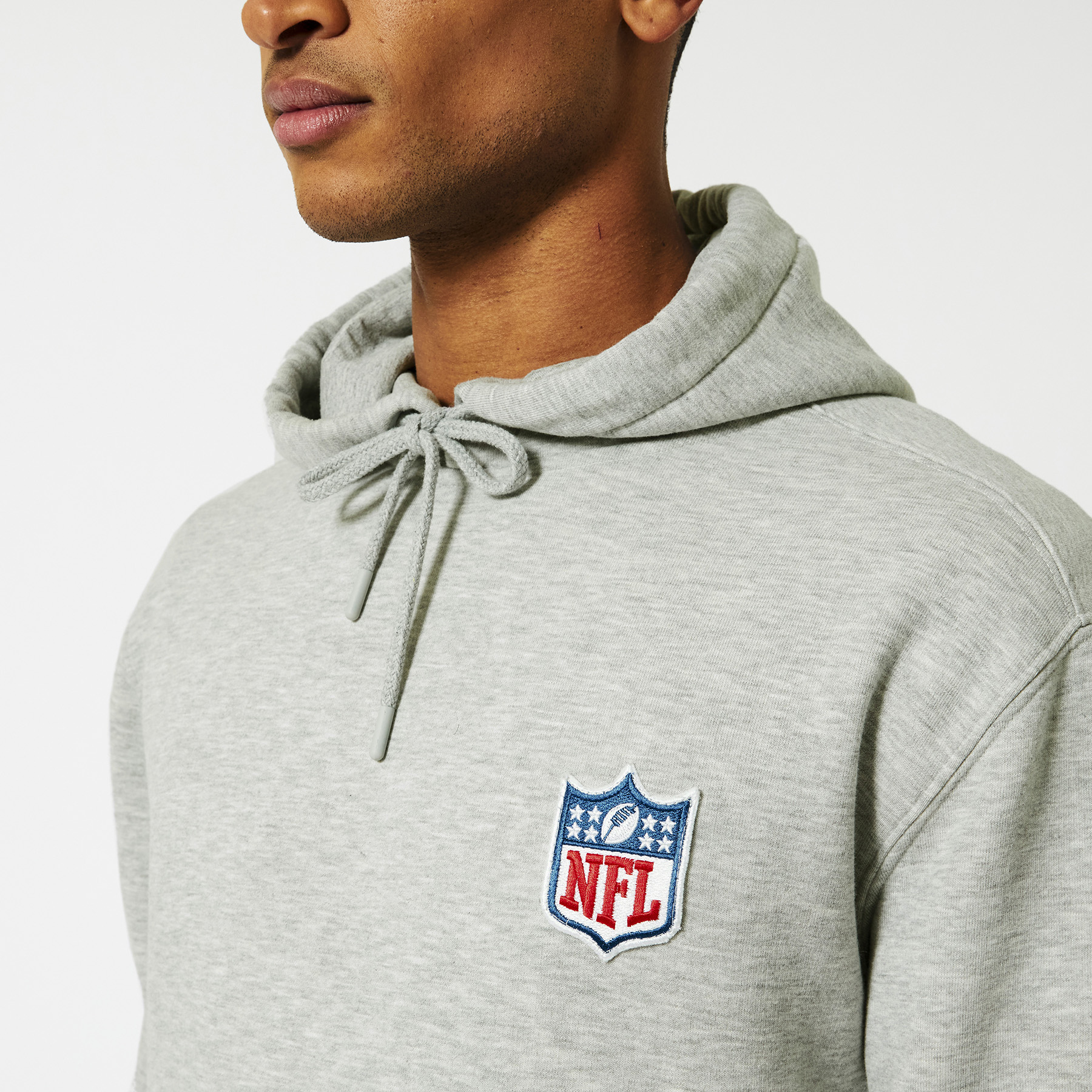 Hommes NFL Sweat a capuche à logo Gris Acheter en Ligne